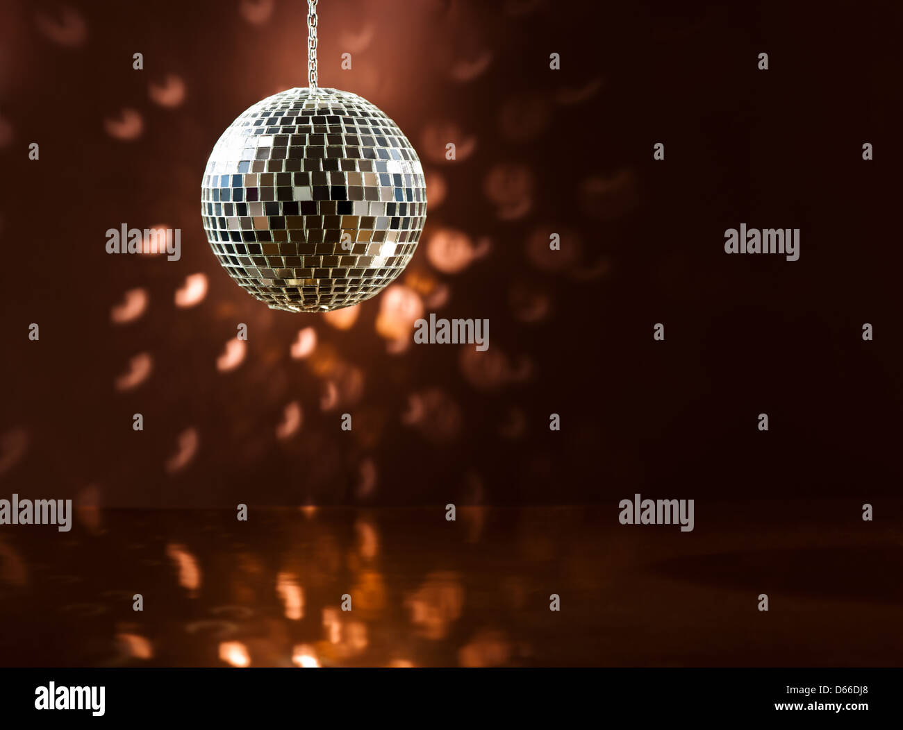 Mirrorball over the dance floor Stock Photo - Alamy