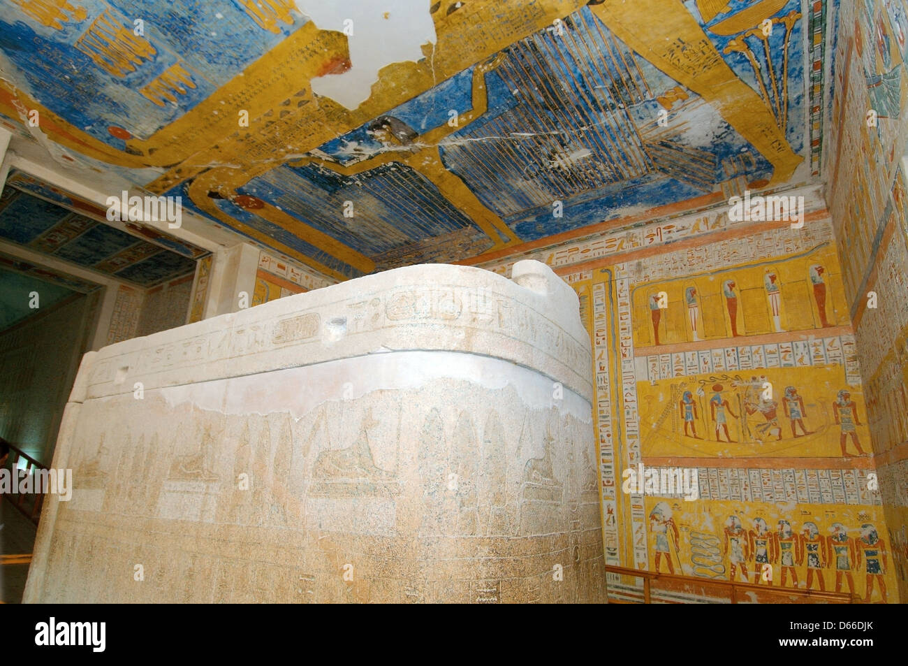 The Interior of Ramesses IV's KV2 royal tomb, East Valley of the Kings ...