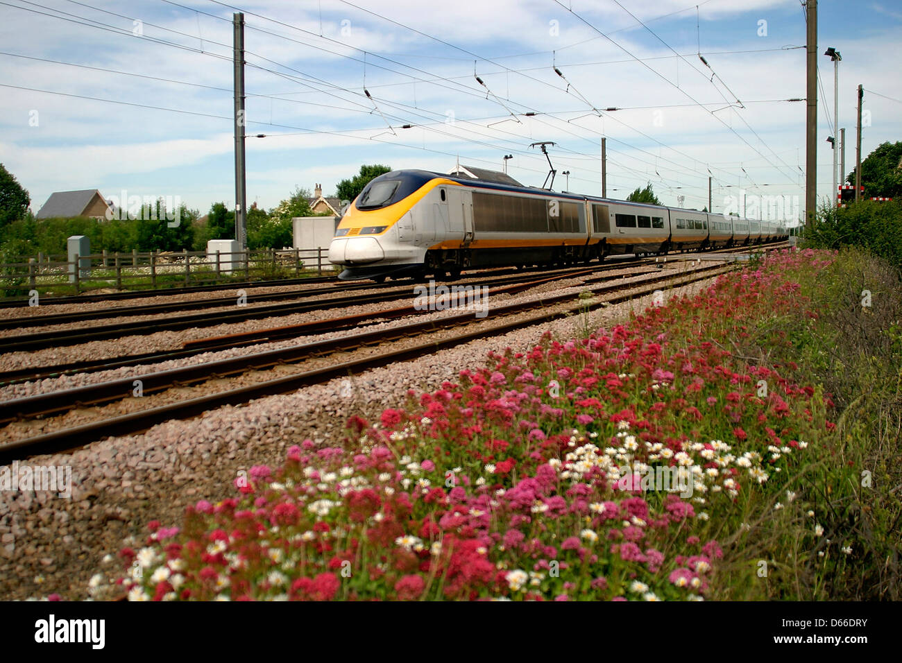 GNER, class Eurostar 3310 Electric train, East Coast Main Line ...