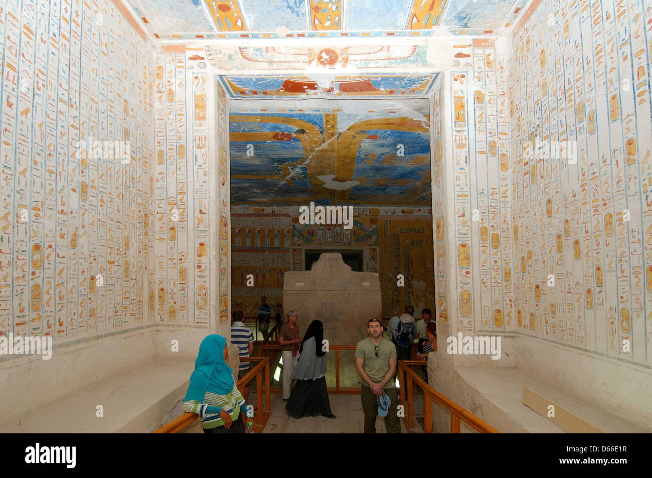 The Interior of Ramesses IV's KV2 royal tomb, East Valley of the Kings ...