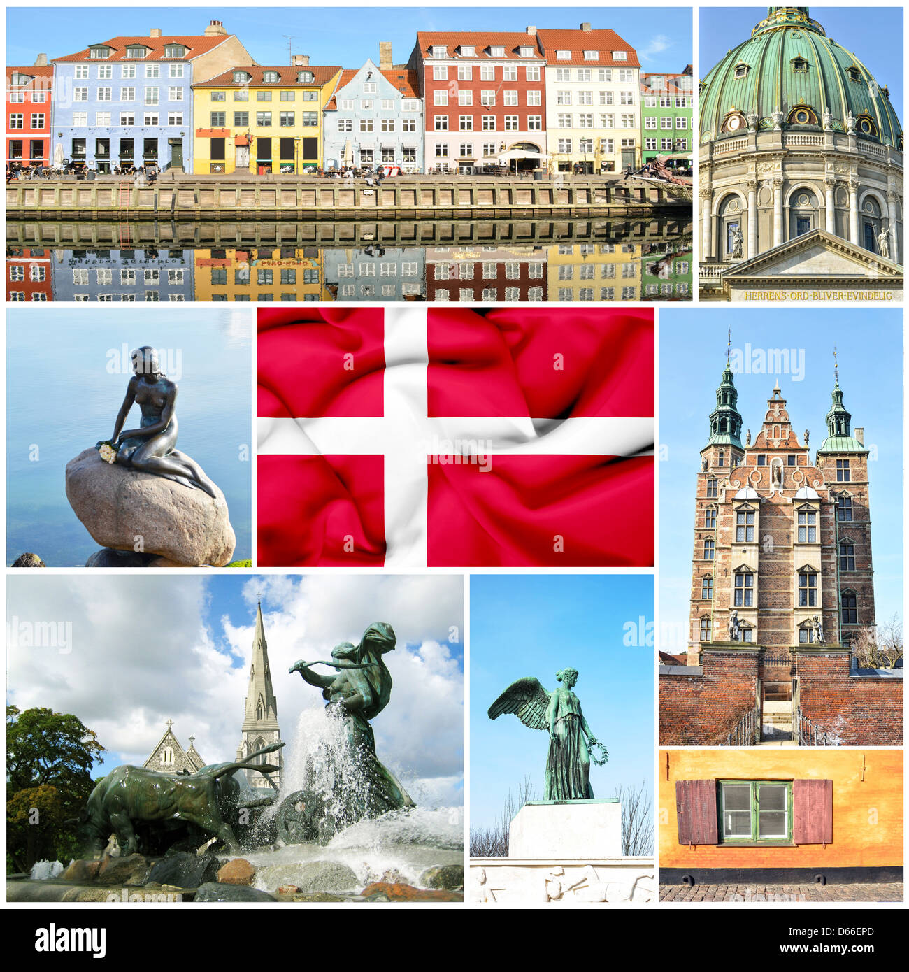 Denmark mermaid flag hi-res stock photography and images - Alamy