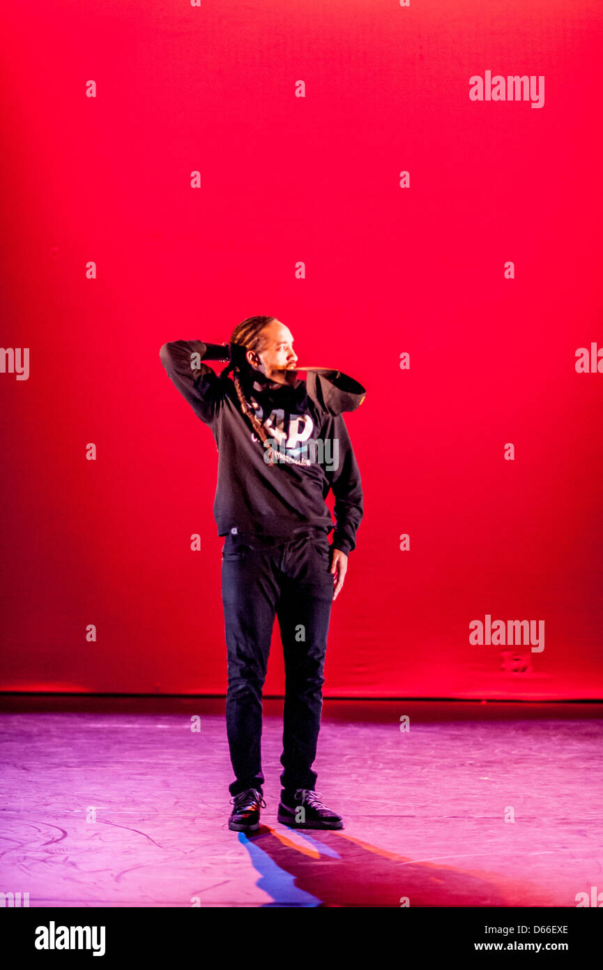 Stratford, London. UK. April 12th 2013. Turbo, dancer famous for ...