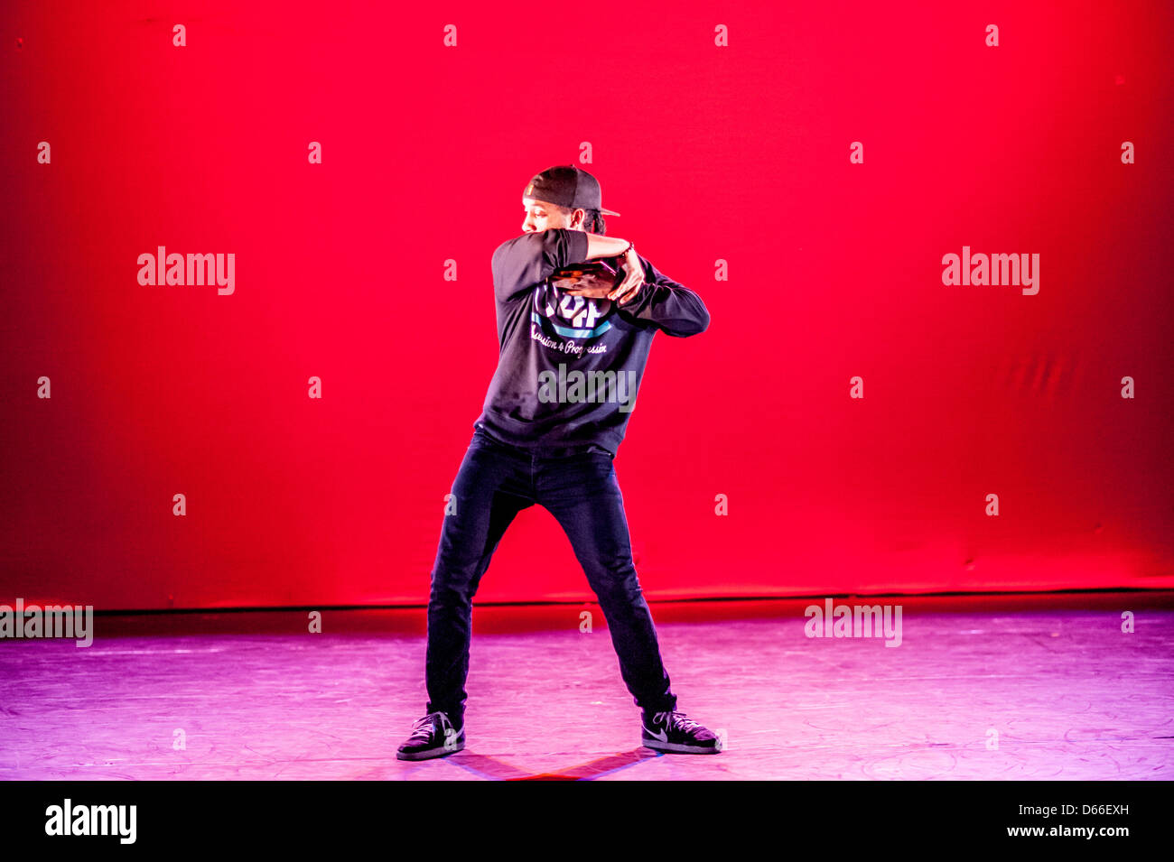 Stratford, London. UK. April 12th 2013. Turbo, dancer famous for ...