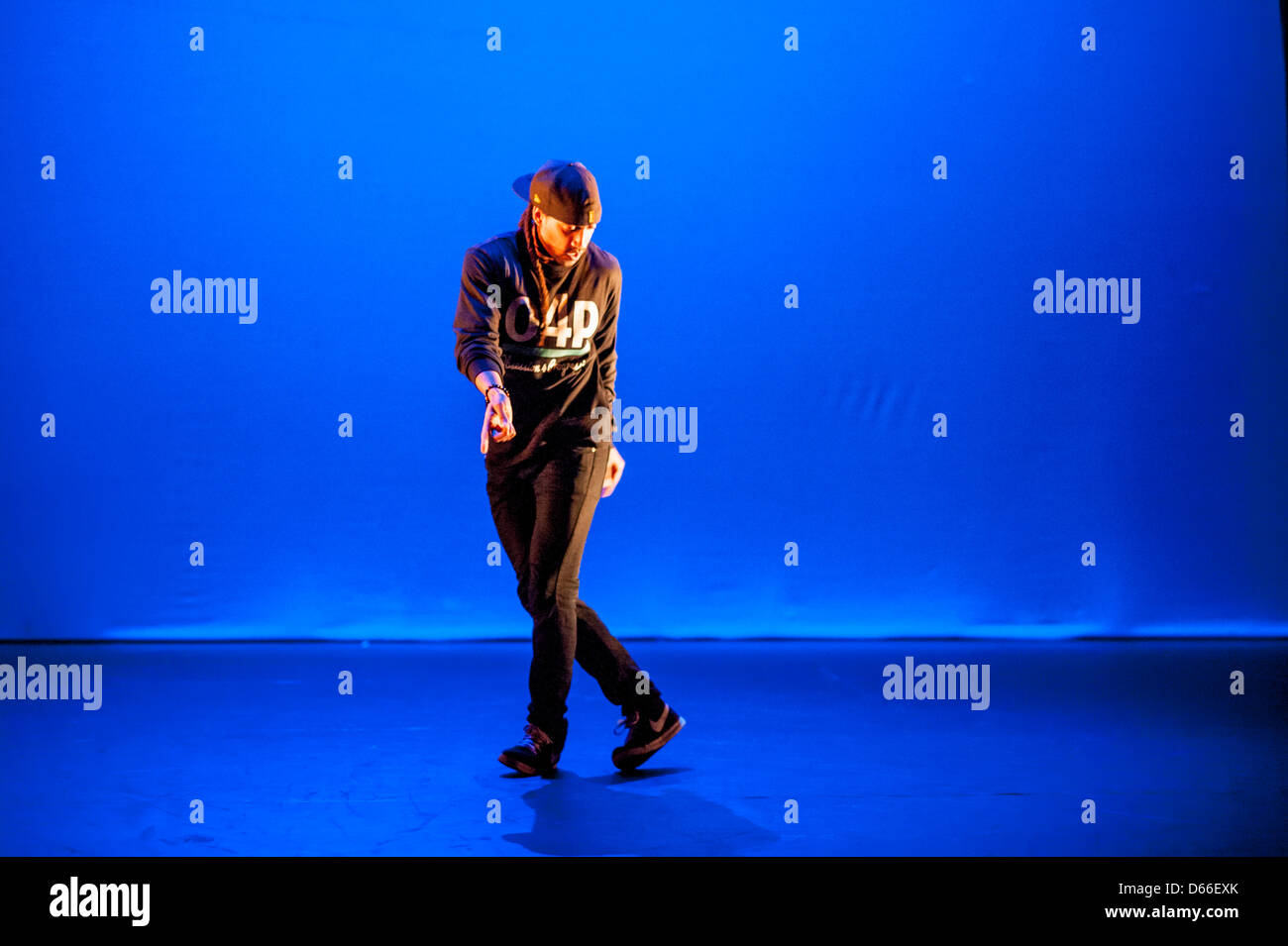 Stratford, London. UK. April 12th 2013. Turbo, dancer famous for ...
