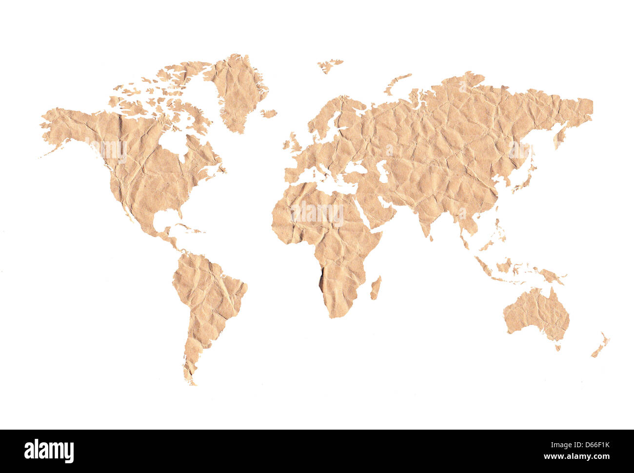 Grunge world paper map Stock Photo - Alamy