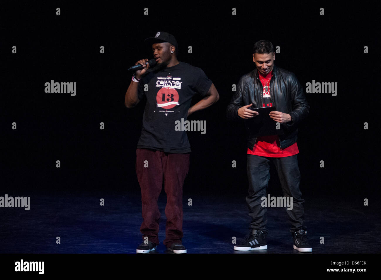 Collabo Curator Tony Adigun and Ricky Norwood MC at Collabo, an East ...