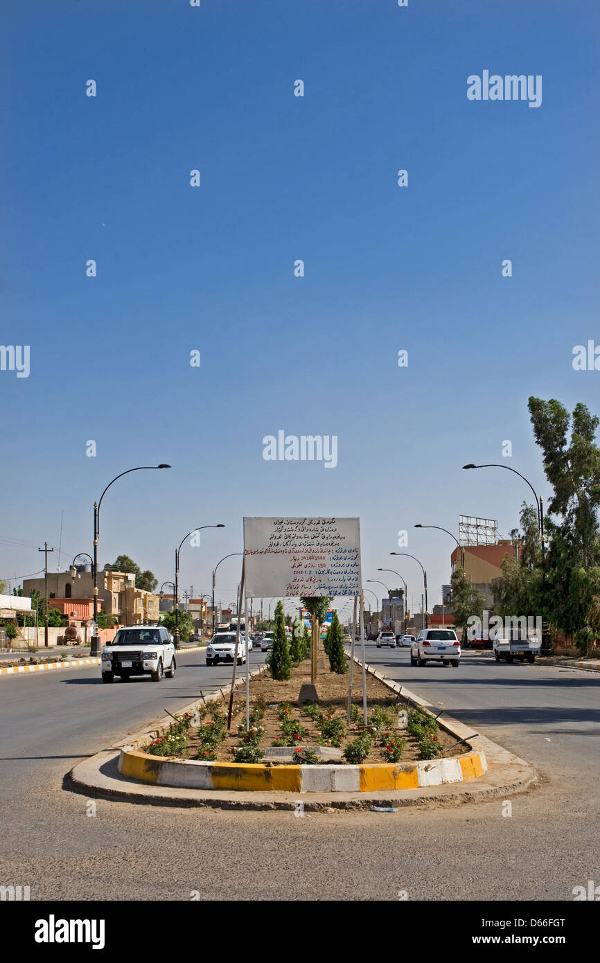 A street junction in the city center of Erbil, Iraq Stock Photo - Alamy