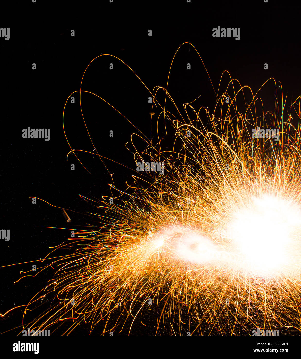 a little bright firework on the ground Stock Photo - Alamy