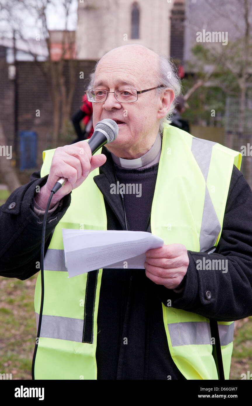 Tottenham, London, England UK 13/04/2013. Reverend Paul Nicolson, of ...