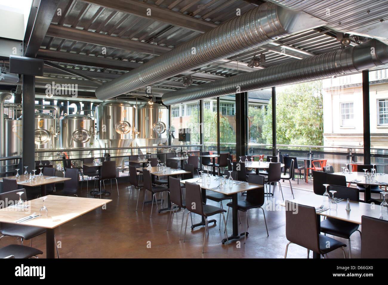 Restaurant and micro brewery Stock Photo - Alamy