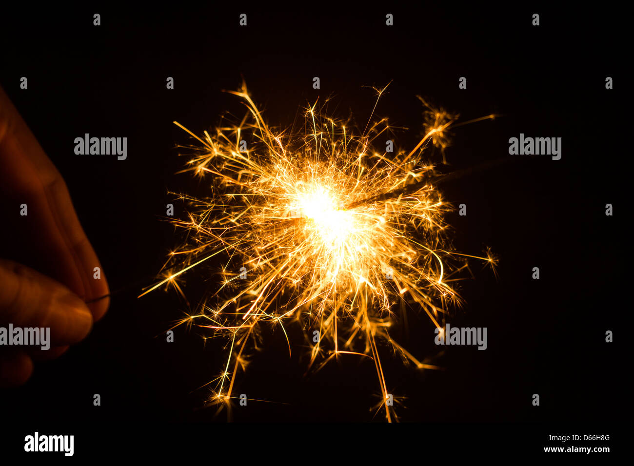 a picture of a burning sparkler Stock Photo - Alamy
