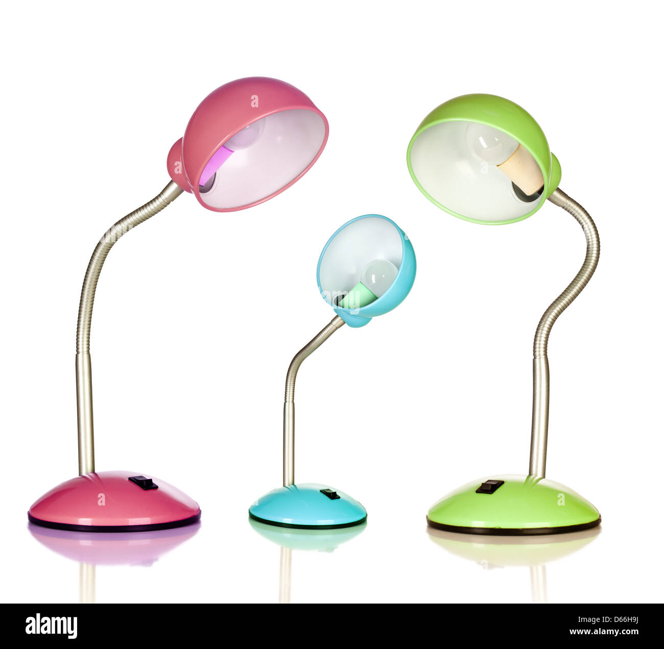 Table lamps, isolated on a white background Stock Photo - Alamy