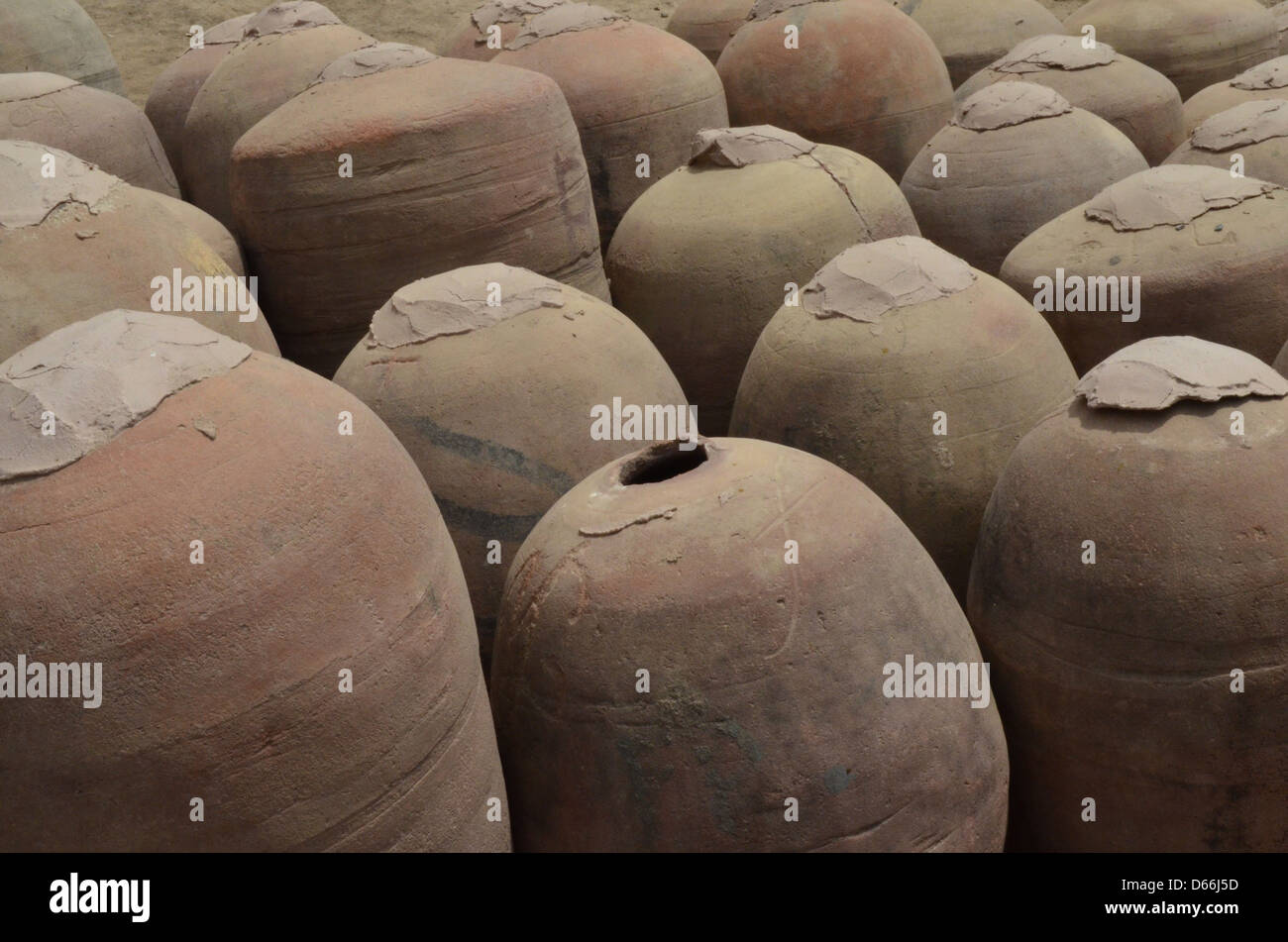 Pisco barrels at a winery in Ica, Peru Stock Photo - Alamy
