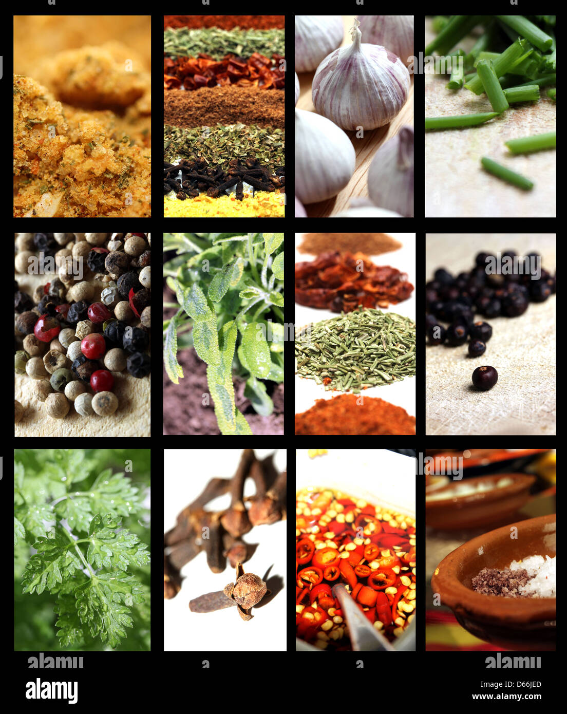 big spices picture mix Stock Photo - Alamy