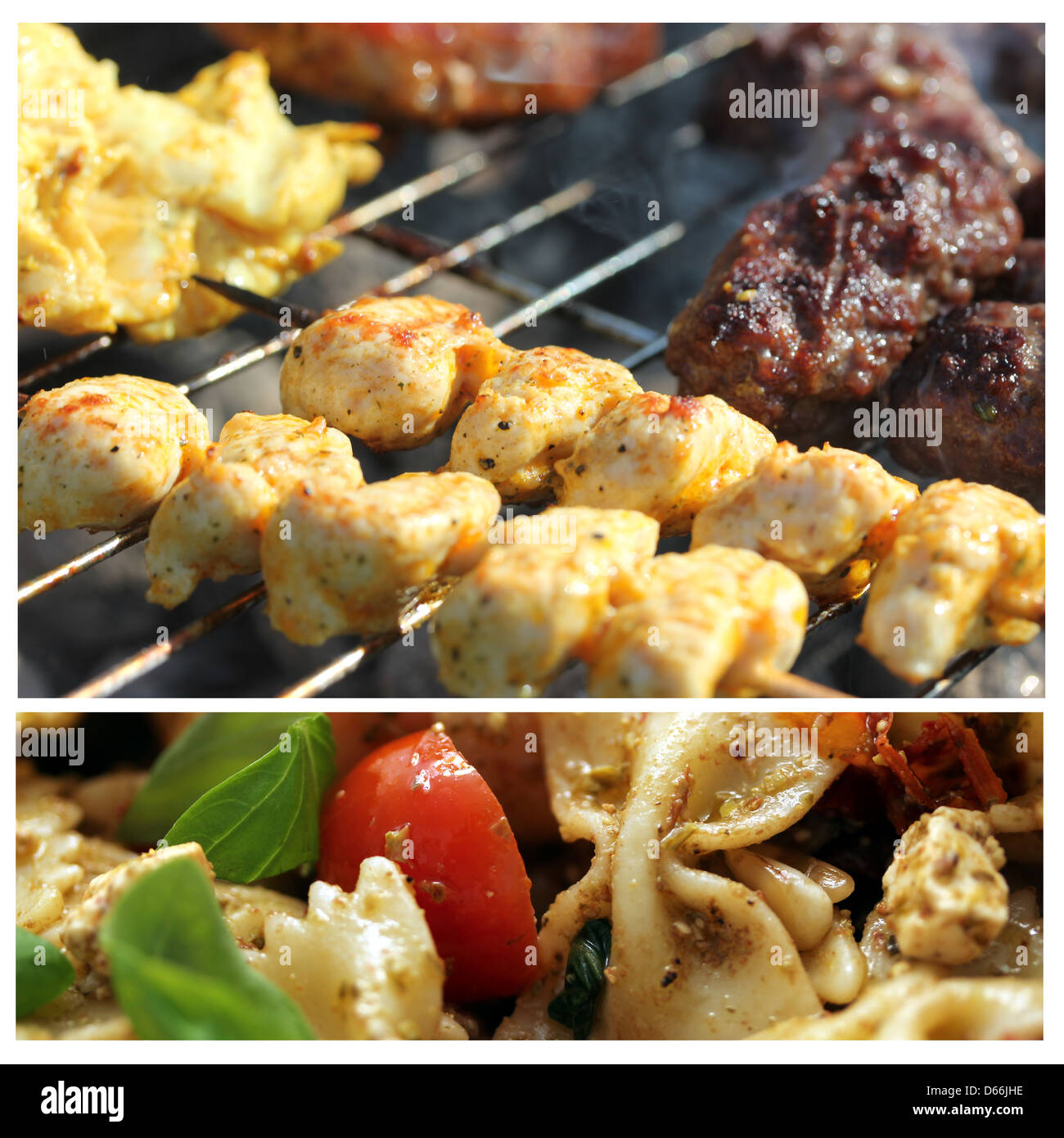 beautiful barbecue collage 3 Stock Photo - Alamy