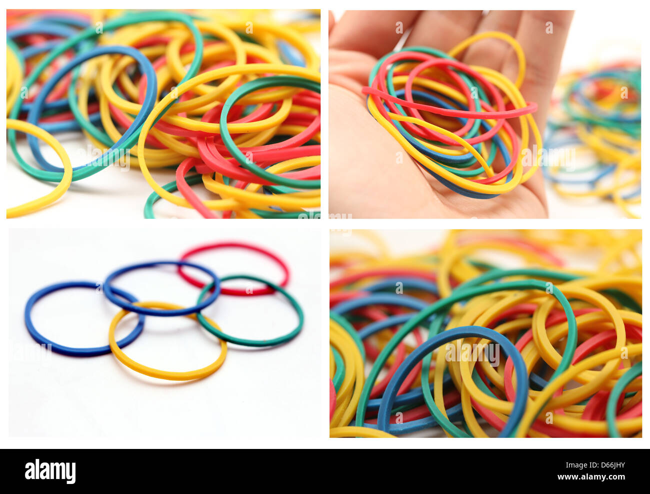 colourful rubber band mix Stock Photo - Alamy