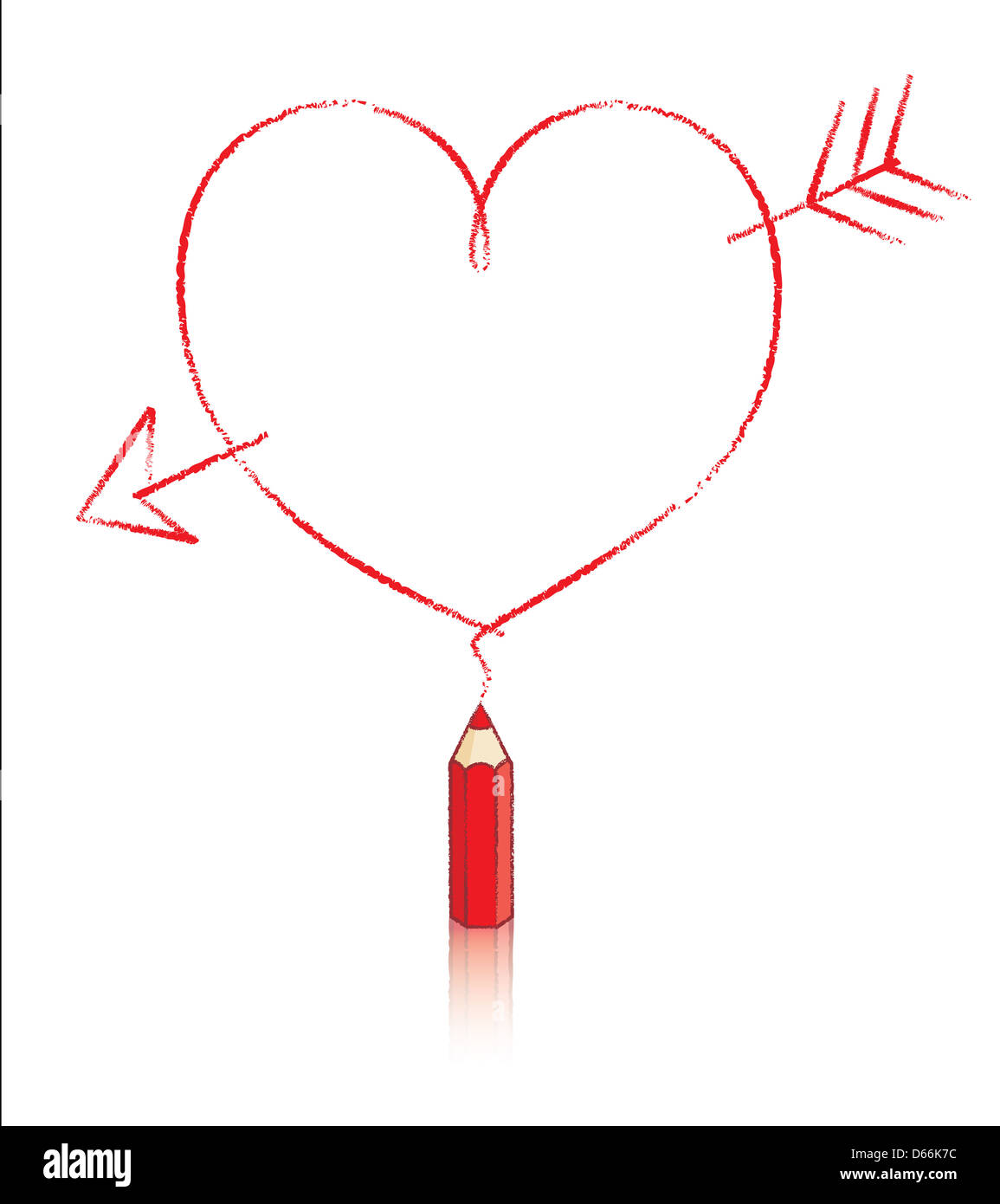 How To Draw Heart With Arrow