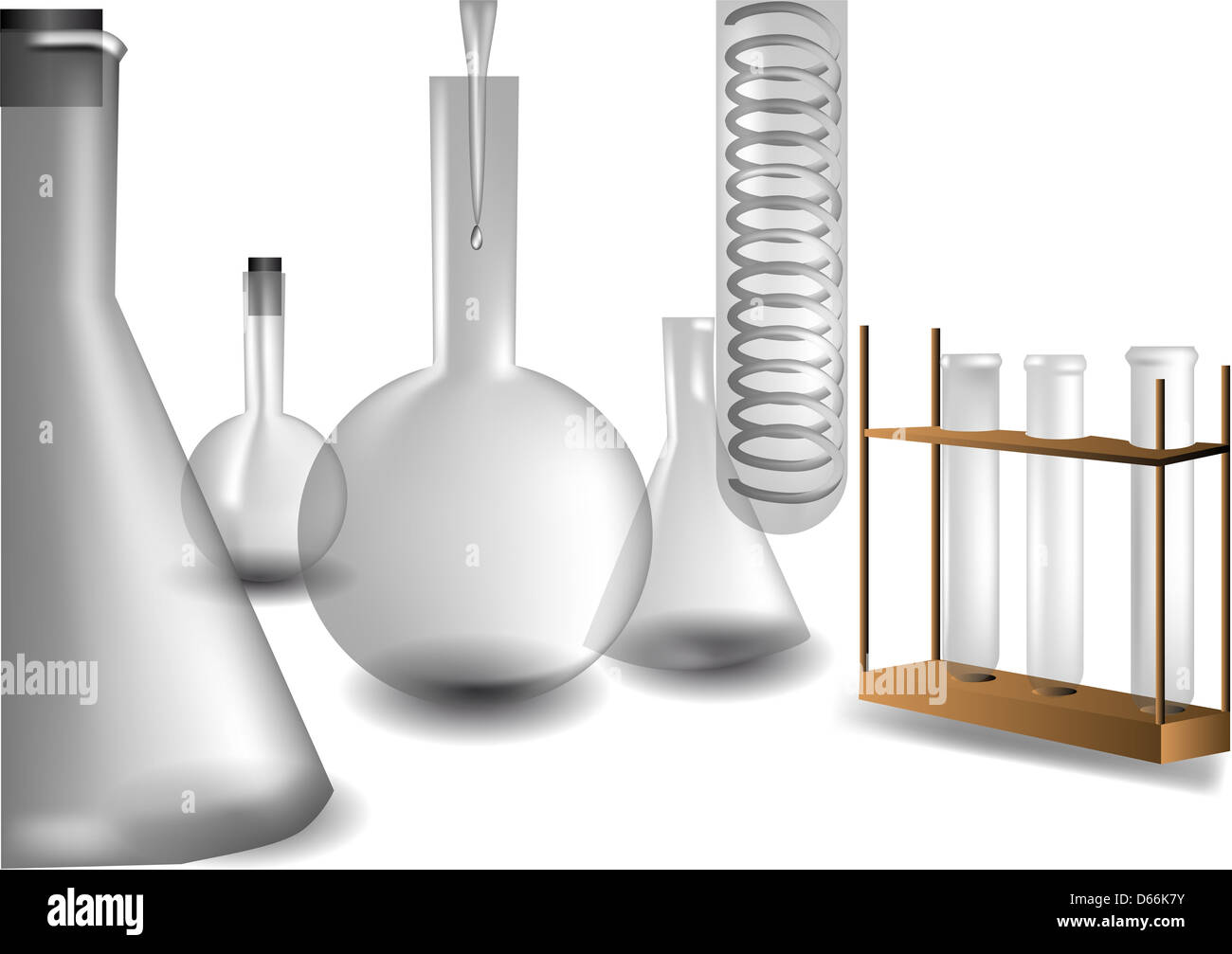 test tubes and flasks for chemical laboratory Stock Photo - Alamy