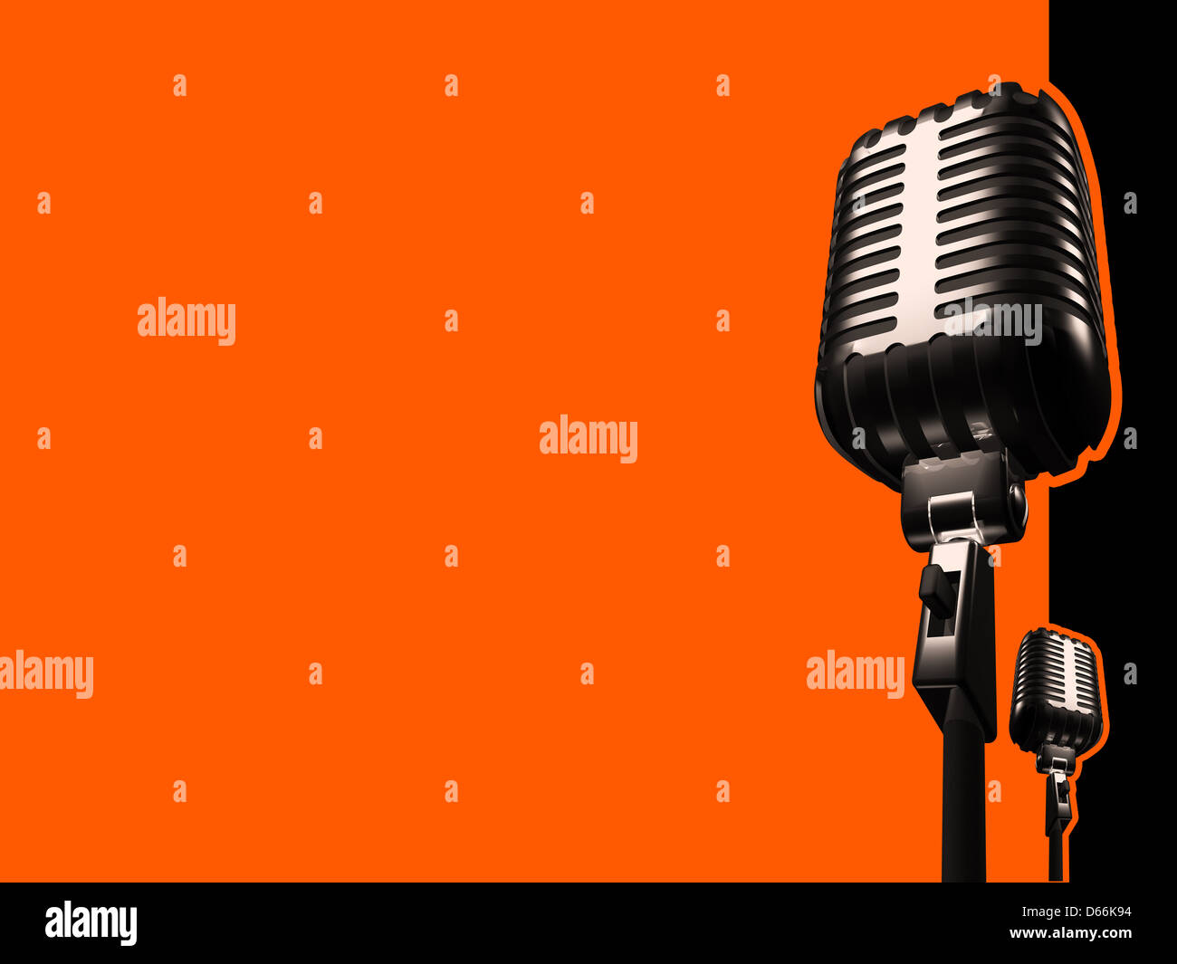 Retro mic hi-res stock photography and images - Alamy