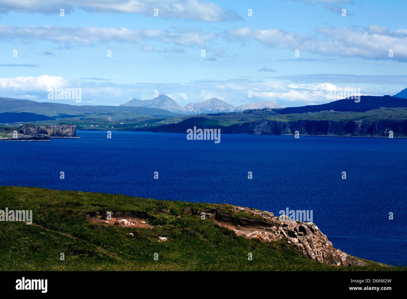 Minginish Red Cuillin Loch Bracadale Harlosh Island from Idrigill Point ...