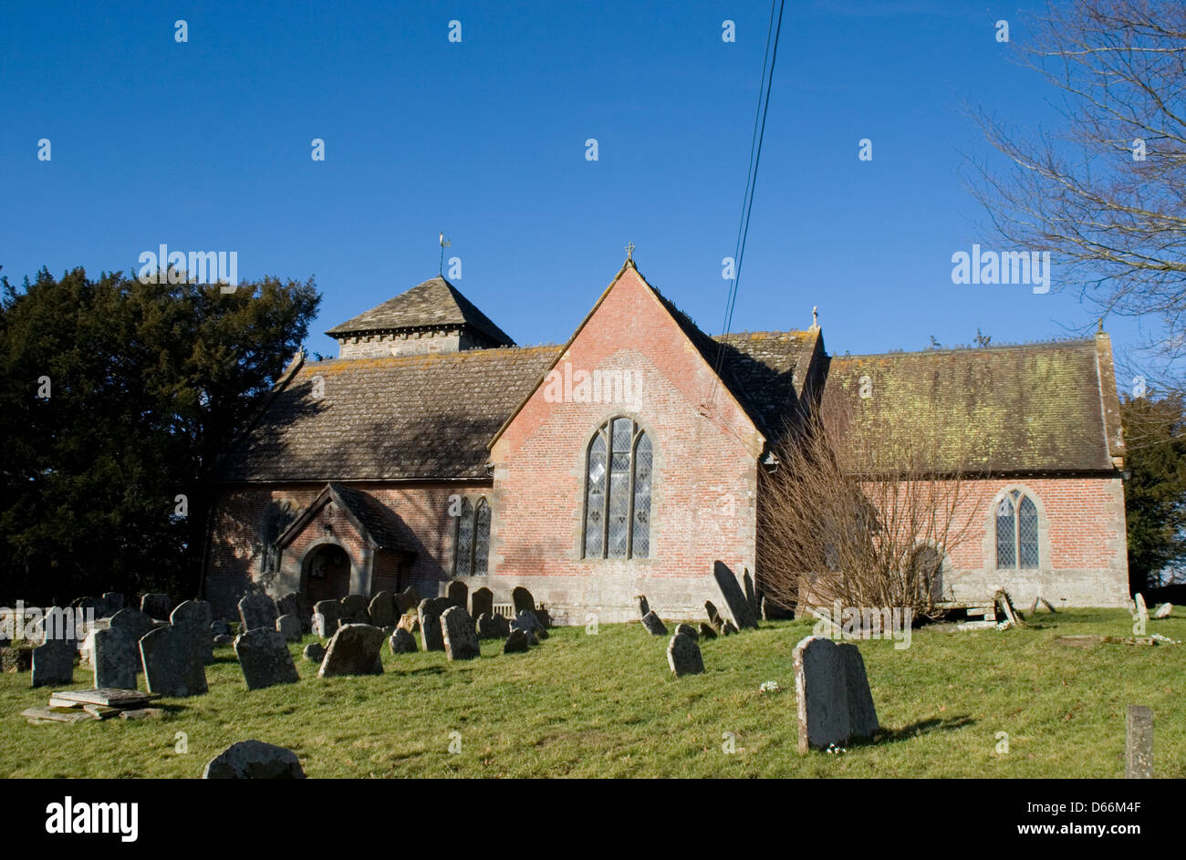 St Nicholas church Norton Canon Herefordshire England UK Stock Photo ...