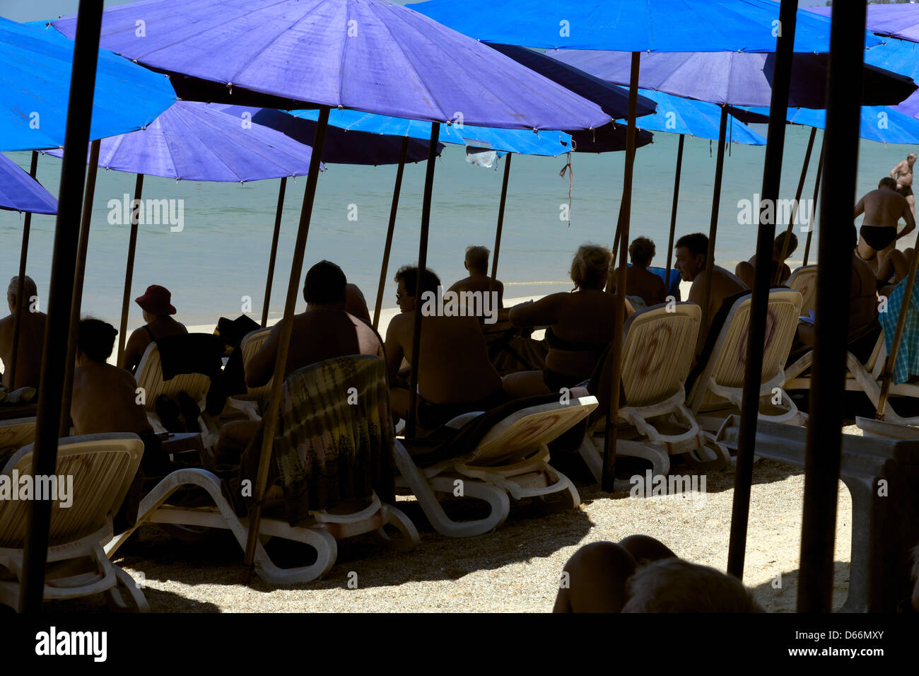 Crowds of beach goers during high season, Phuket Stock Photo - Alamy