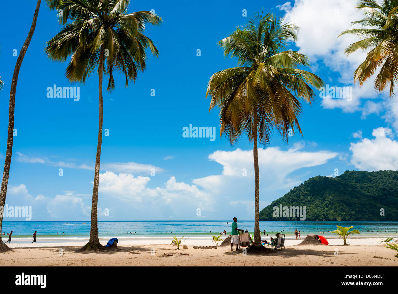 A beautiful day at Maracas Beach,Trinidad Stock Photo - Alamy