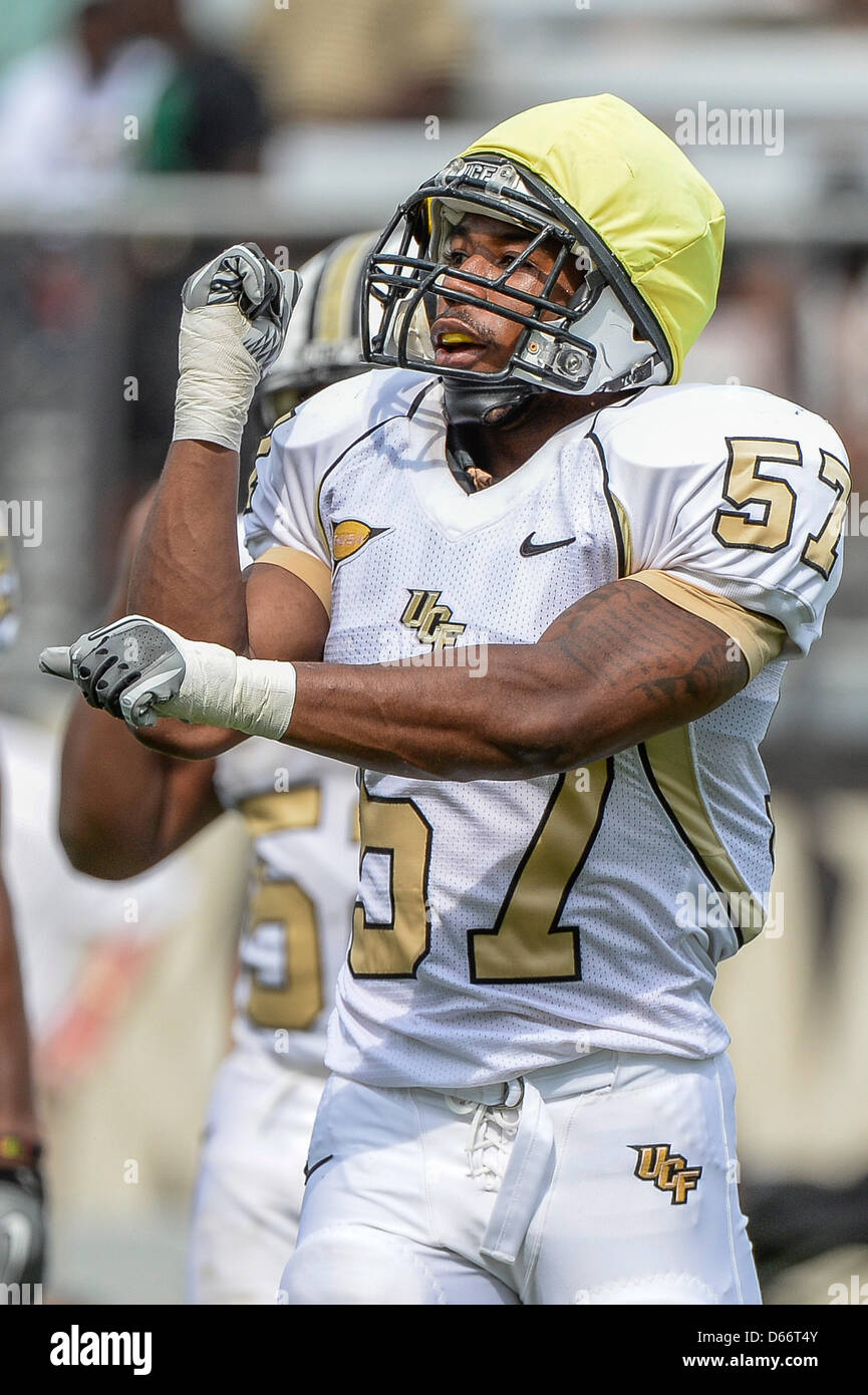 April 13, 2013: UCF Knights linebacker Troy Gray (57) during UCF Spring ...