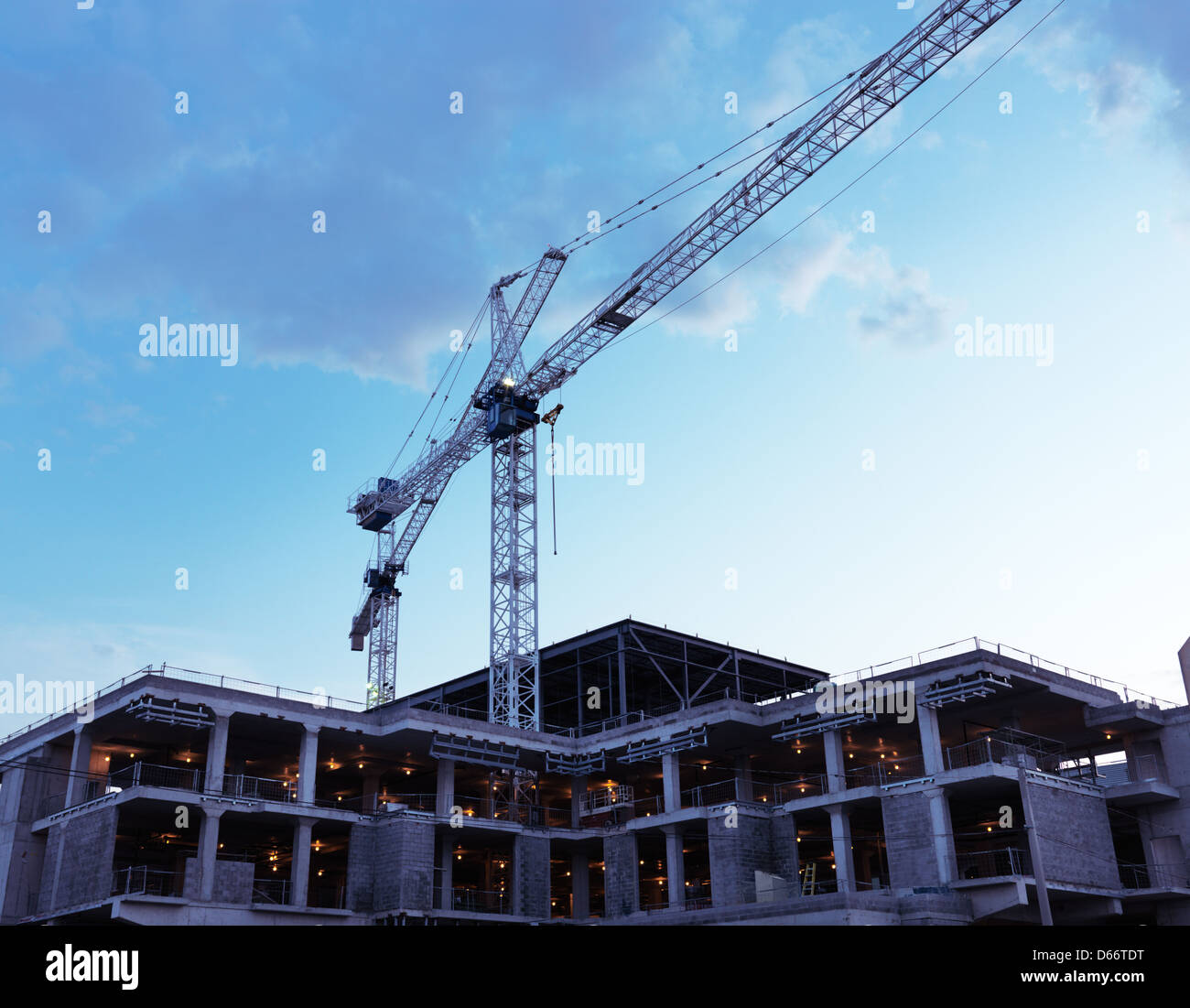 Construction site crane over hi-res stock photography and images - Alamy