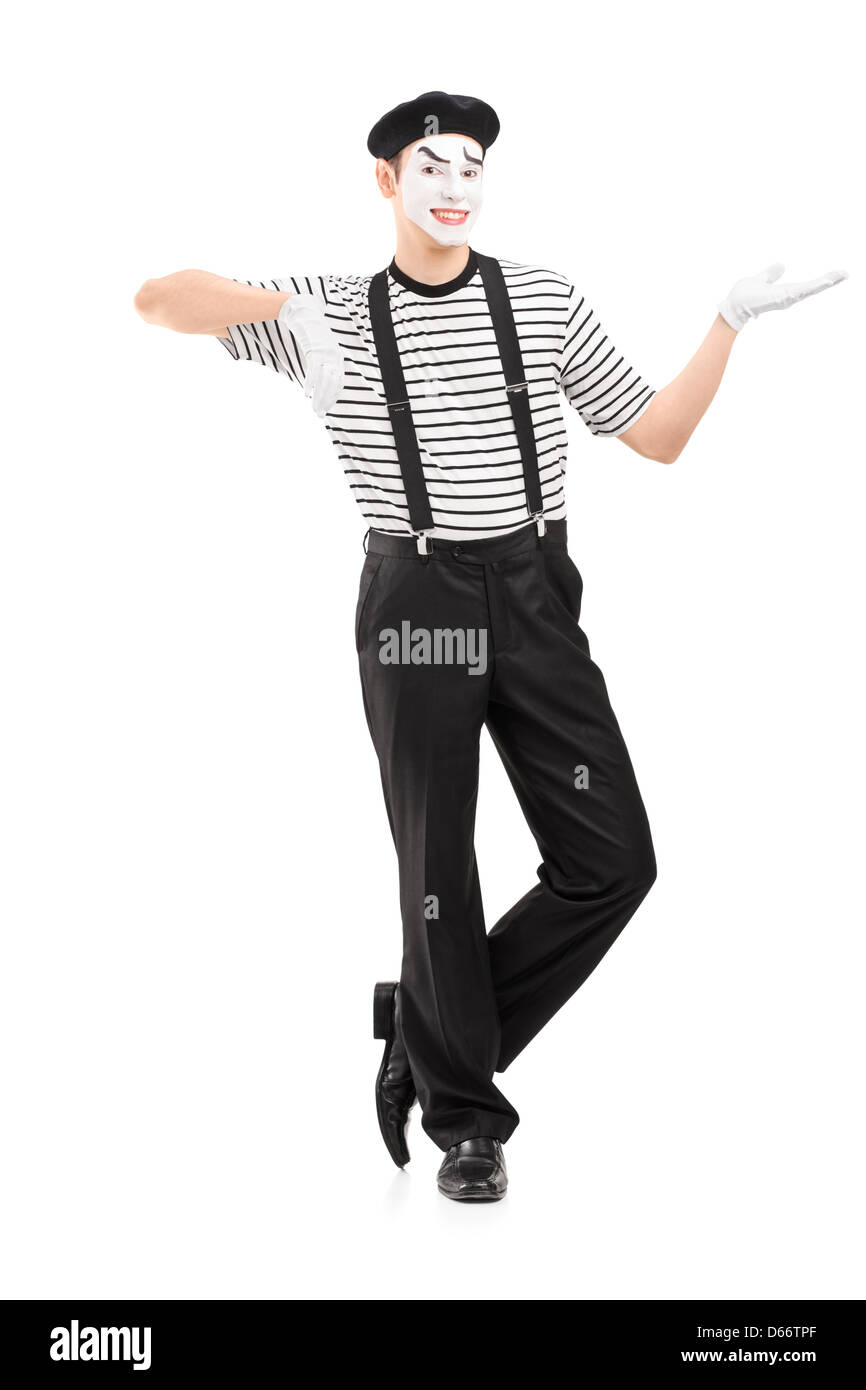 Mime artist white face paint hi-res stock photography and images - Alamy