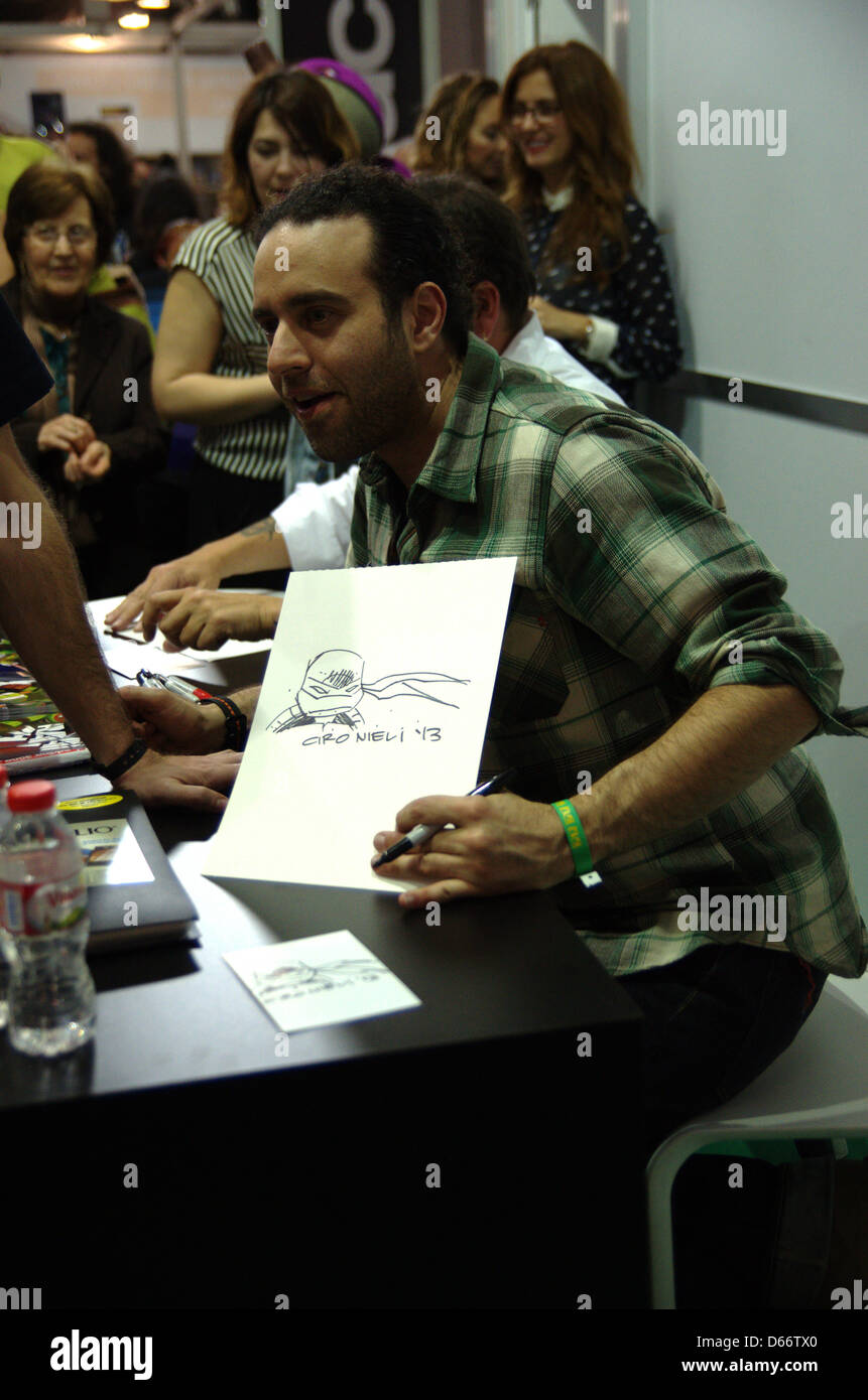 Barcelona, Spain. 12 April 2013. The 31th International Comic Fair of ...