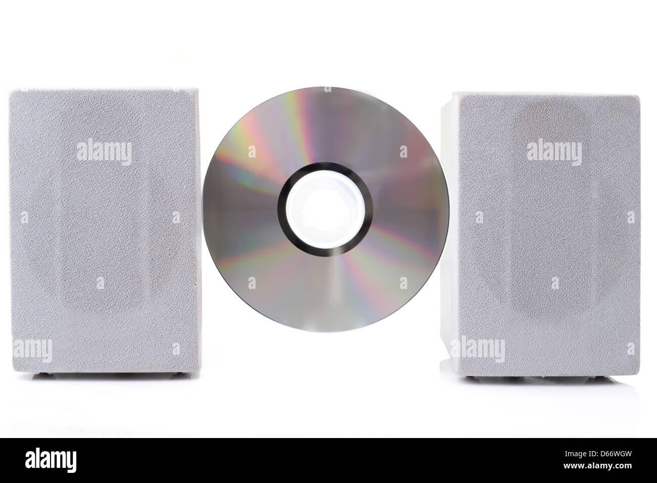 Compact Disk, Speakers Stock Photo - Alamy