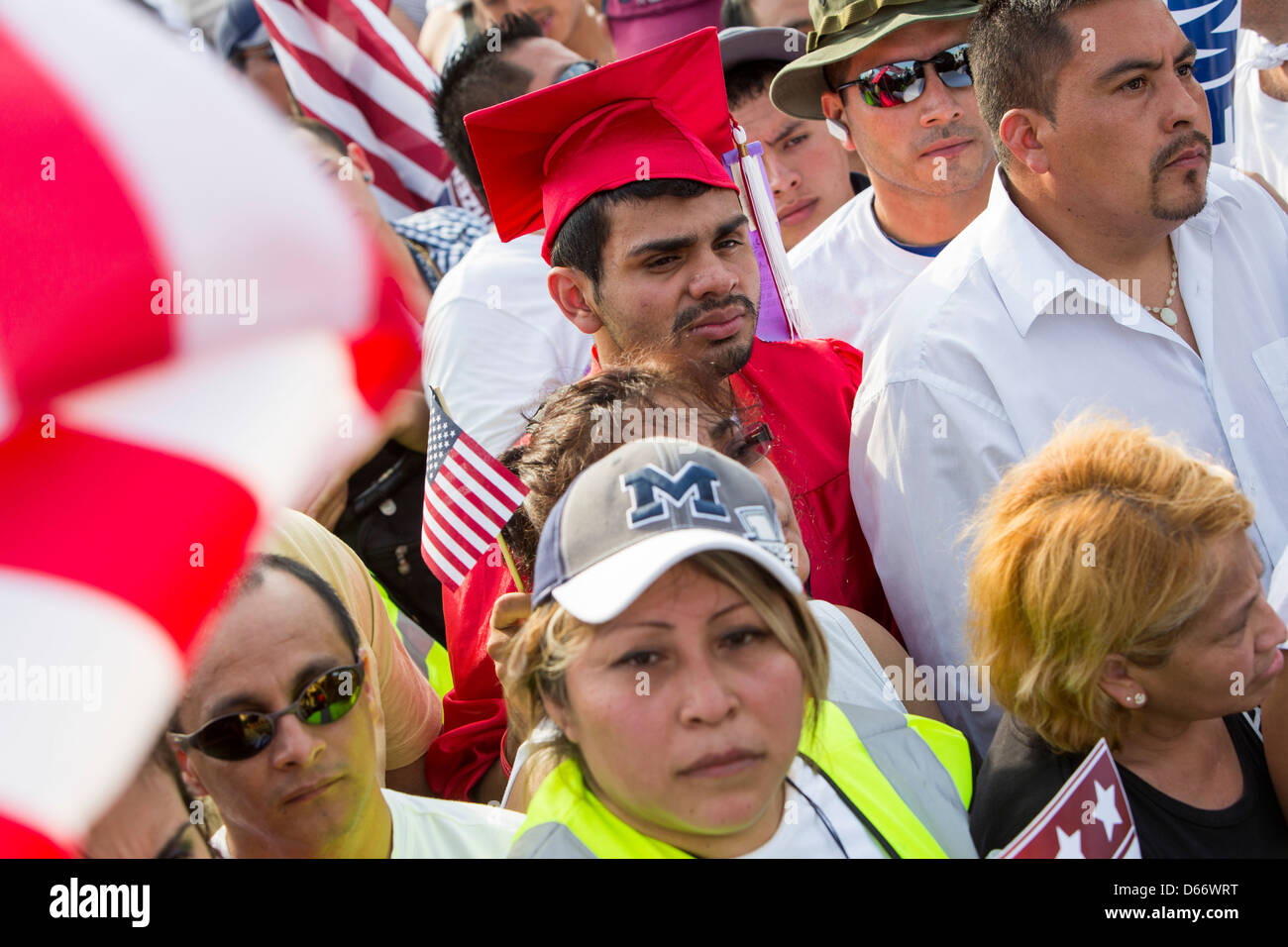 A pro immigration reform rally at the United States Capitol Building ...