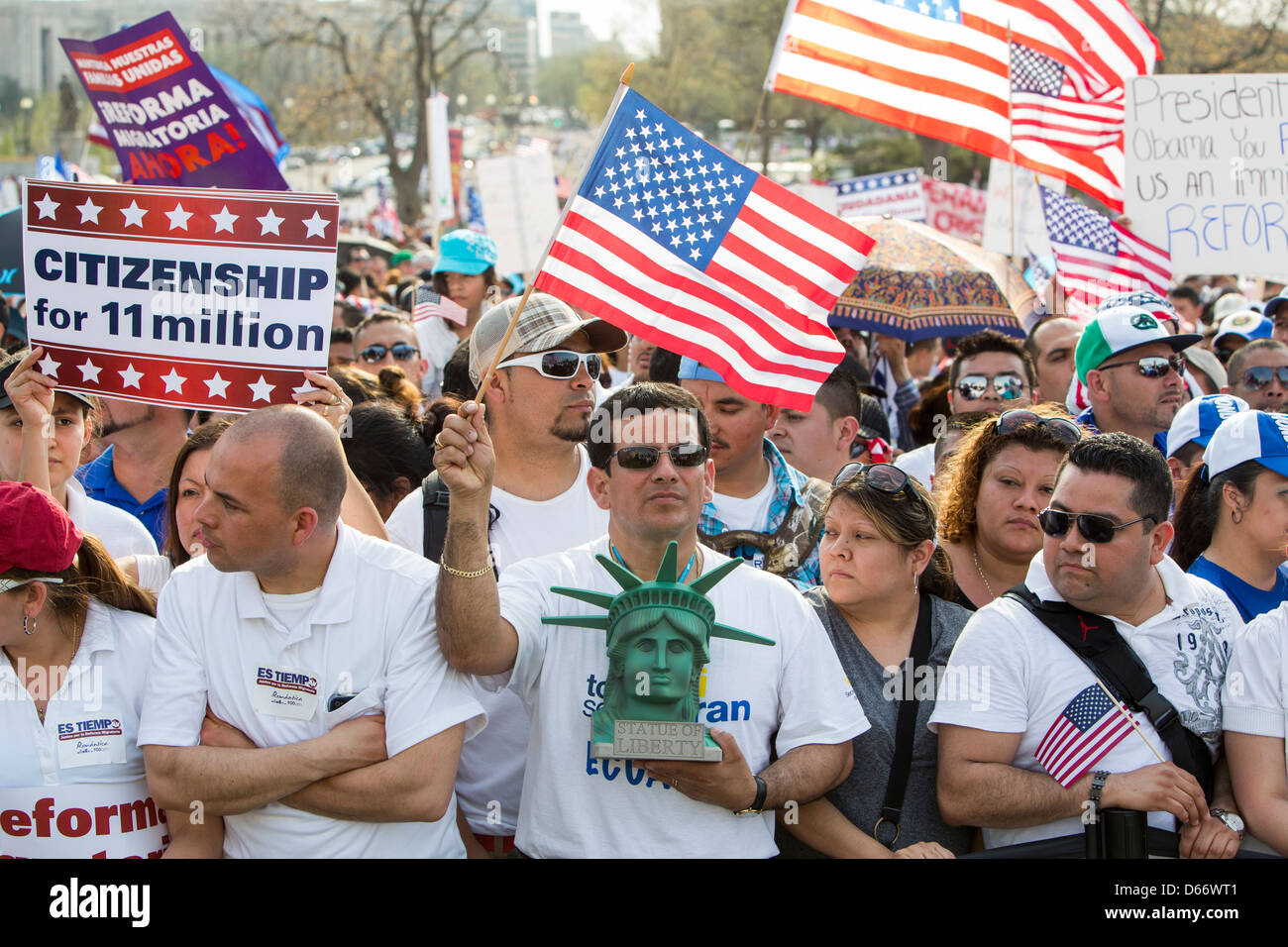 A pro immigration reform rally at the United States Capitol Building ...