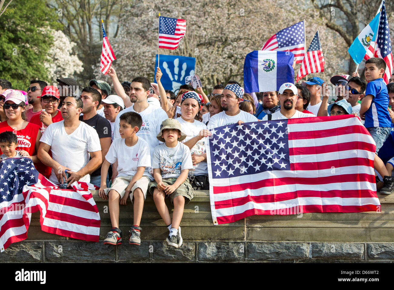 A pro immigration reform rally at the United States Capitol Building ...