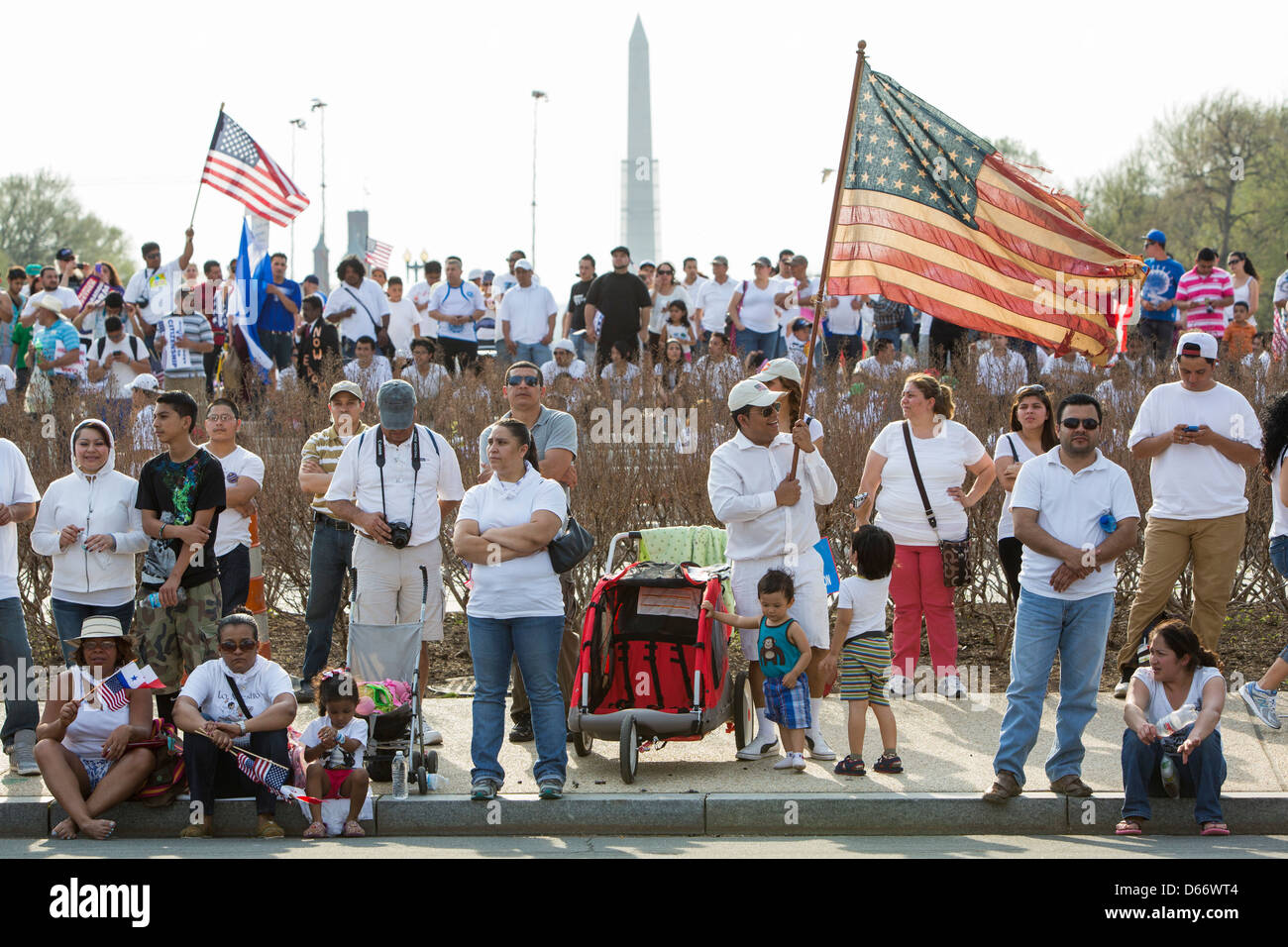 A pro immigration reform rally at the United States Capitol Building ...