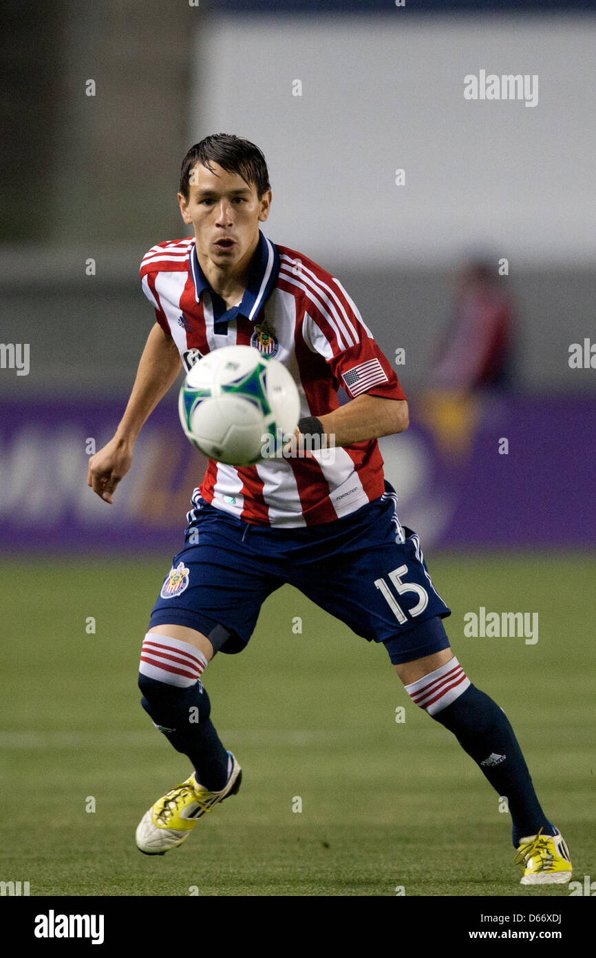 CARSON, CA - APRIL 13: Chivas USA midfielder Eric Avila #15 during the ...