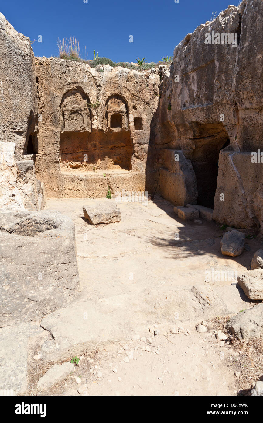Cyprus, Europe - Tombs of the Kings, Paphos - Tomb 1 Stock Photo - Alamy