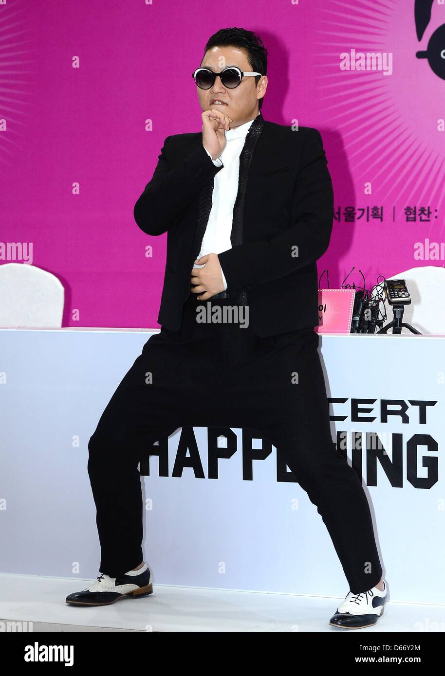 Seoul, South Korea, 13 April 2013 - South Korean superstar PSY performs ...