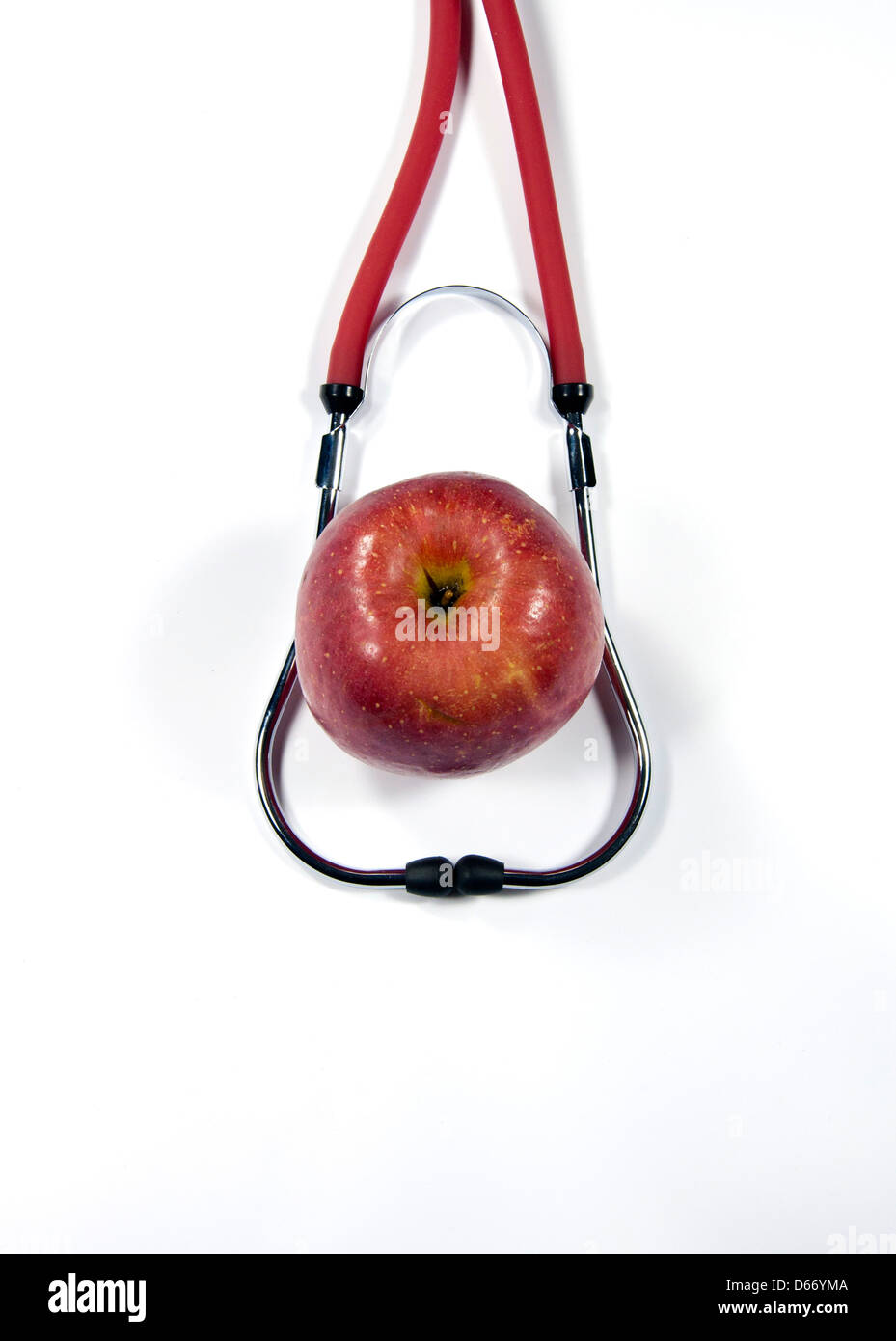 Stethoscope and apple Stock Photo - Alamy