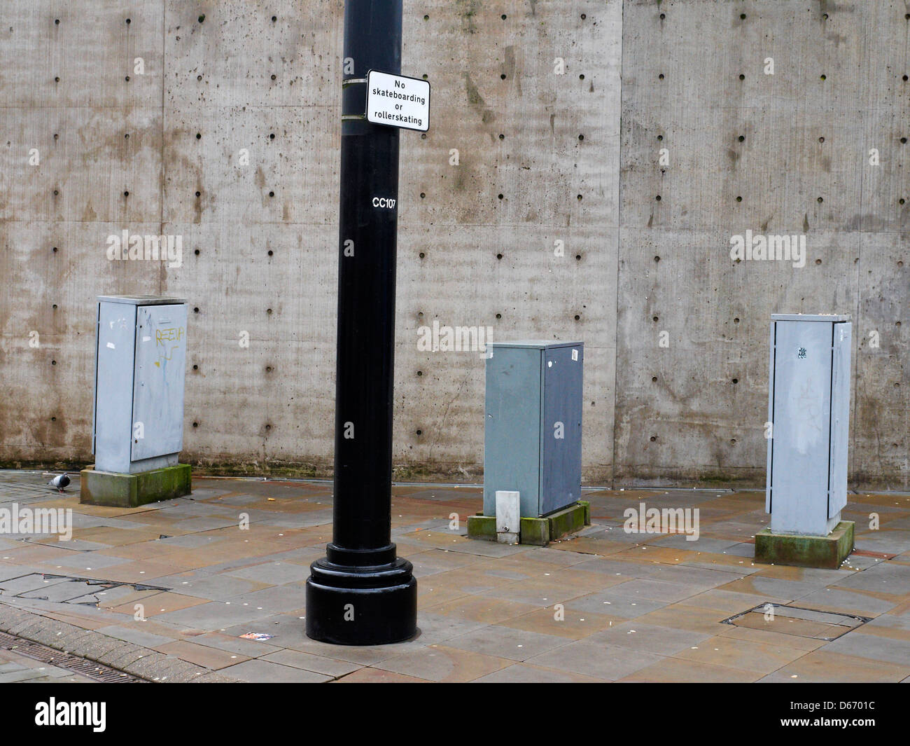 Depressing architecture in Piccadilly Garden Manchester UK Stock Photo ...