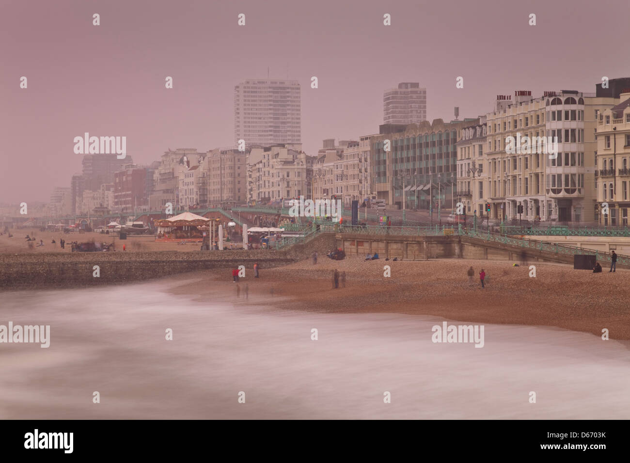 Brighton Beach in Winter, Brighton, Sussex, England Stock Photo - Alamy