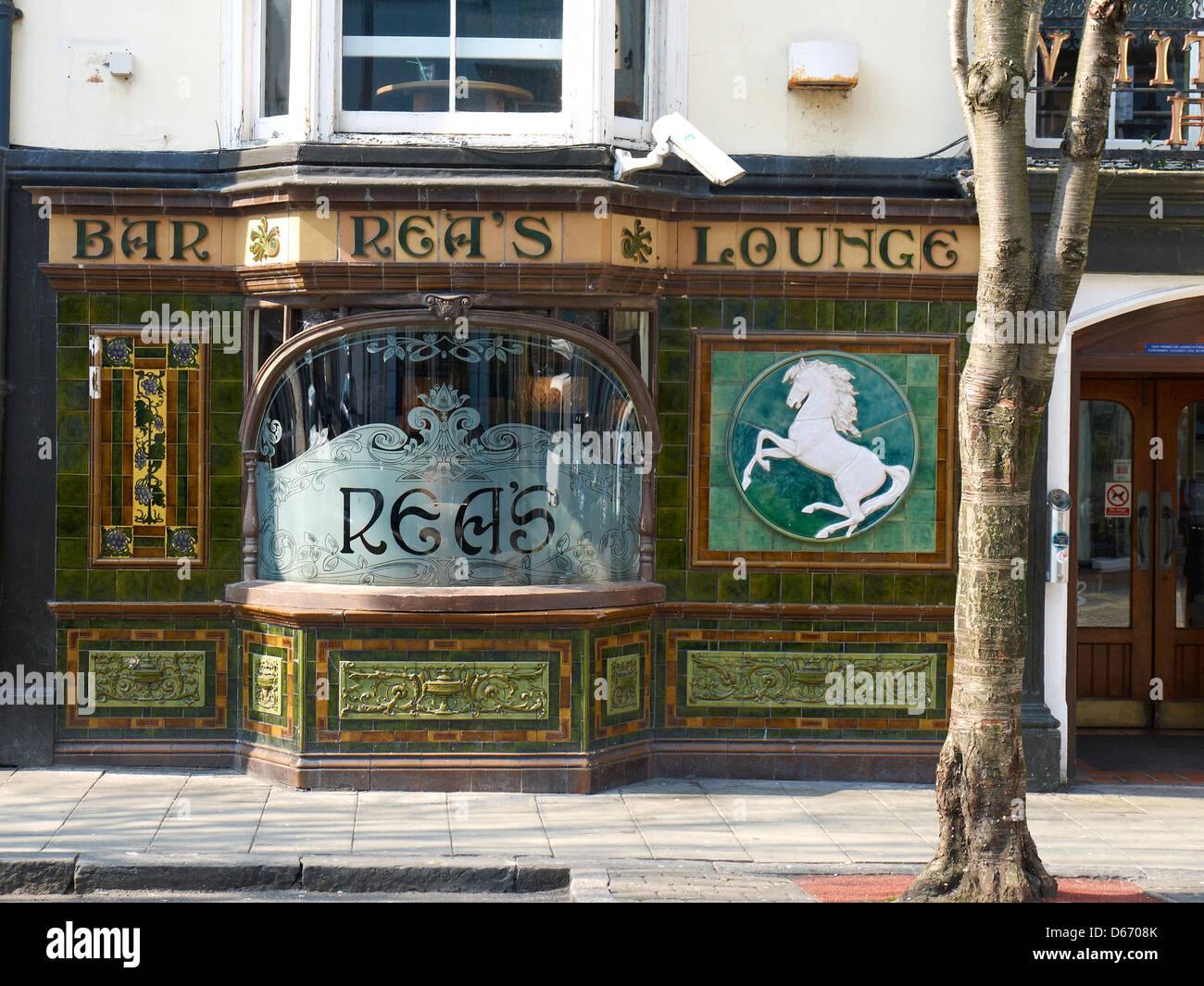 Front of Rea`s bar lounge, now The Varsity pub in Aberystwyth Wales UK ...