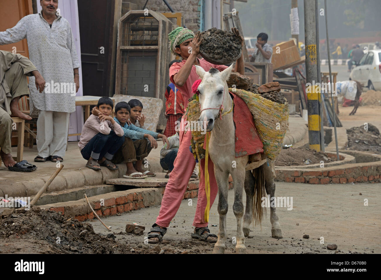 Old delhi delhi india indian slums delhi slums hi-res stock photography ...