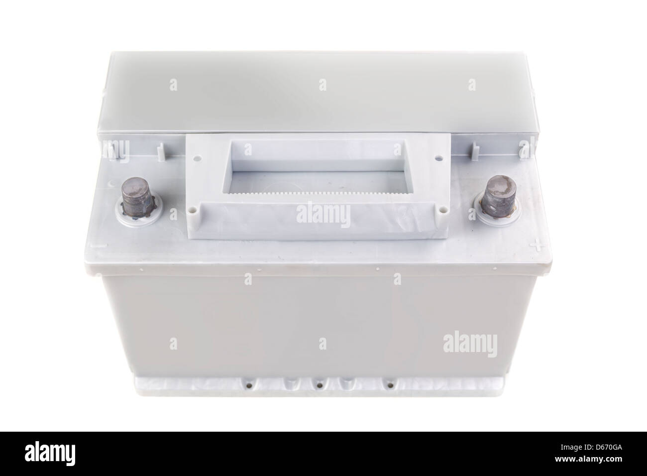 car battery isolated on white Stock Photo - Alamy