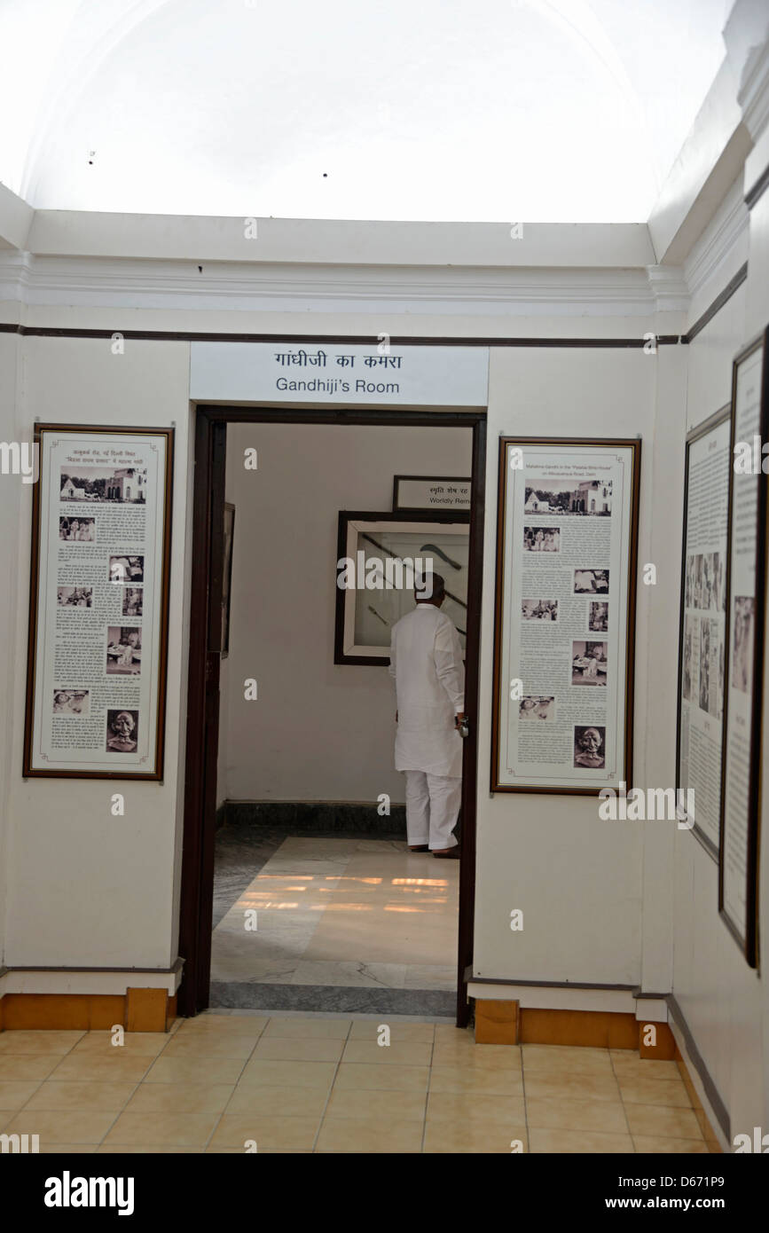 Main doorway leading into Mahatma Gandhi's bedroom at Gandhi Smriti ...