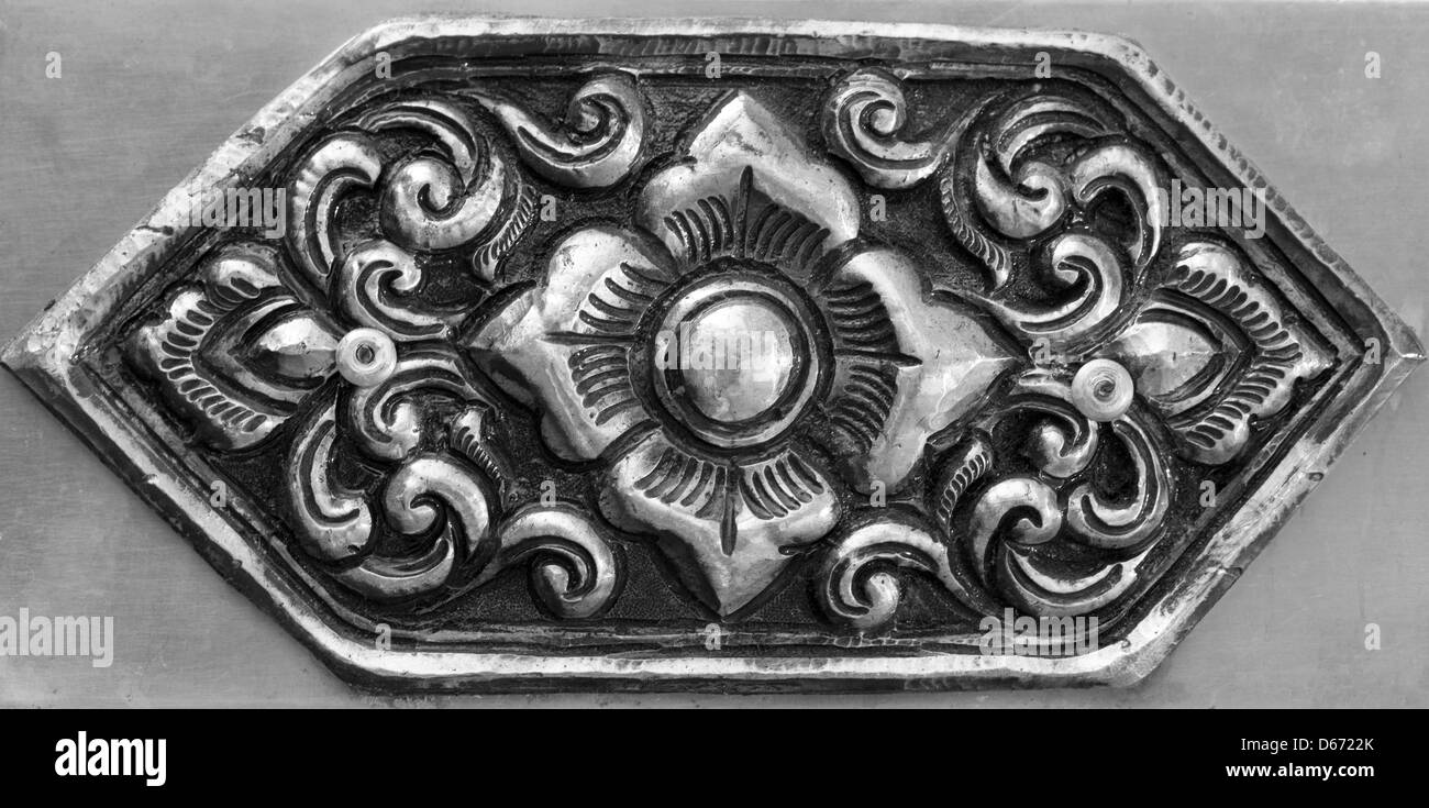 Silver pattern hi-res stock photography and images - Alamy