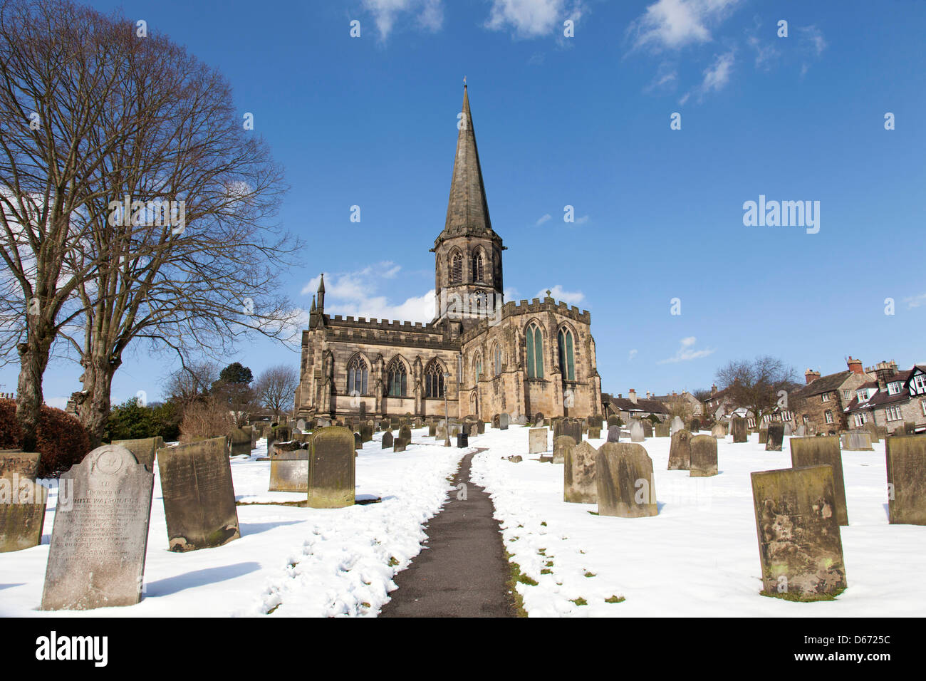 All Saints Church, Bakewell, Derbyshire, England, U.K Stock Photo - Alamy