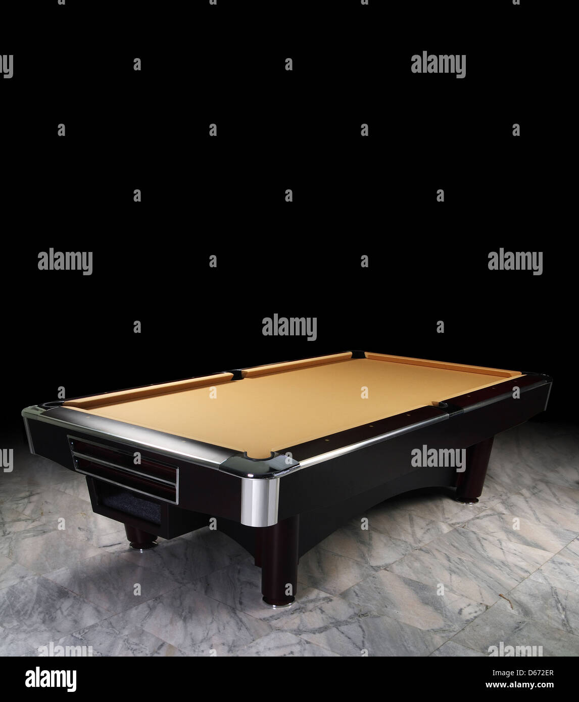 A luxury billiard table on granite floor Stock Photo - Alamy