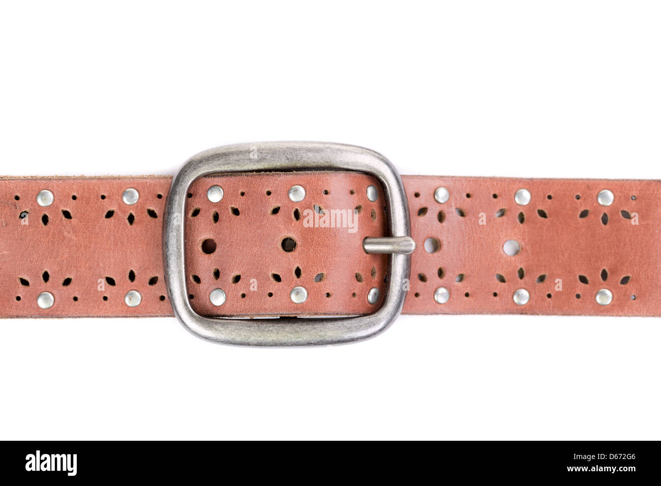Leather perforation hi-res stock photography and images - Alamy